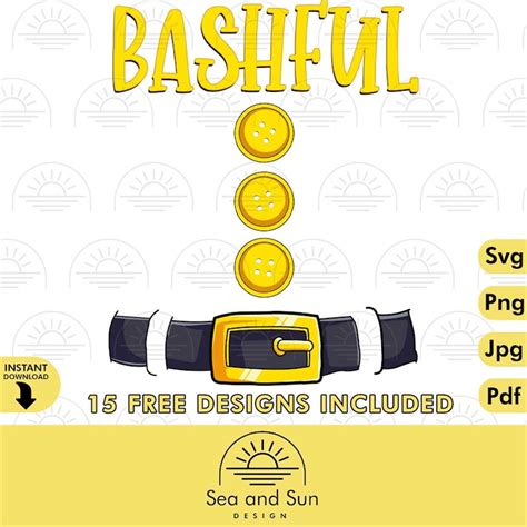 Costume Bashful Dwarf Vacay Mode Svg Family Trip Svg Magic Inspire Uplift