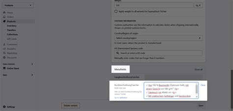 How To Use Variant Metafield On Your Product Template Ecomposer Landing Page Builder