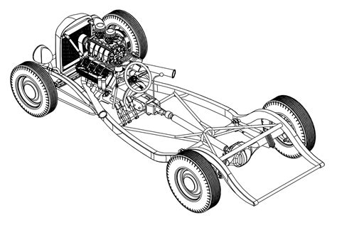 Art And Inspiration Computer Drawn Hotrod Page 2 The Hamb