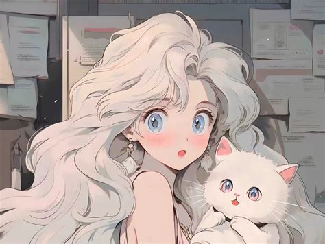 2k少女壁纸 猫图片 美图合集哲风壁纸