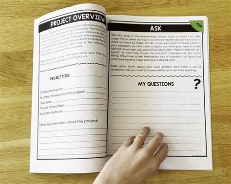 Stem Workbook Engineering Design Cycle Workbook 16 Pages Steam Booklet