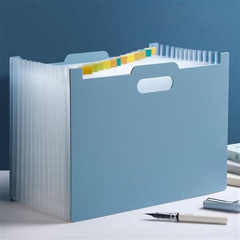 Desktop File Organizer Expanding File Folder Multilayer Thick A Compartment Accordions