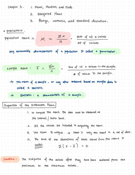 Chapters 3 And 4 Displaying And Exploring Data Chapter 3 1 Mean