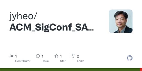 Github Jyheoacmsigconfsac2021