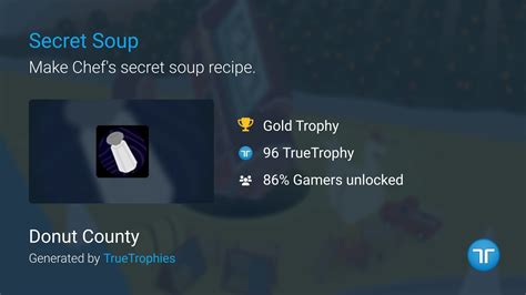 Secret Soup Trophy In Donut County Eu
