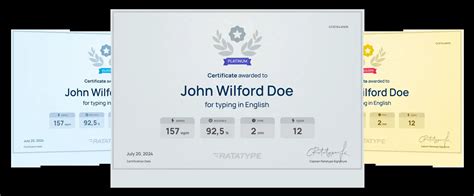 Typing Test Take A Free Speed Test And Earn Your Certificate Online — Ratatype