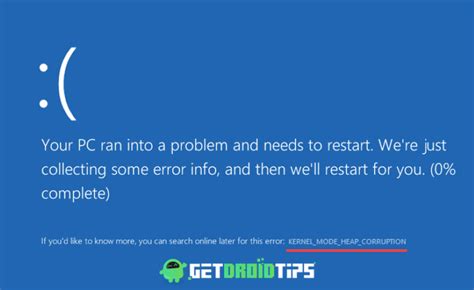 How To Fix Kernel Mode Heap Corruption BSOD In Windows 10