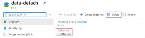 Identify Unattached Azure Disks Azure Portal Azure Virtual Machines Microsoft Learn