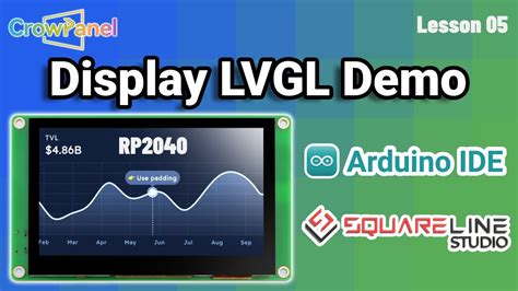 Get Start With Rp2040 Lesson 05 Display Lvgl Demo With Raspberry Pi Pico Youtube