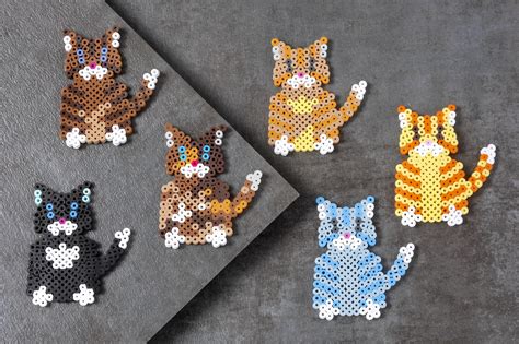 Cat Perler Beads Over 50 Free Patterns Diy Candy