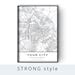 Custom City Map Personalized Map Custom Map Poster Any City Wall Decor City Map Digital