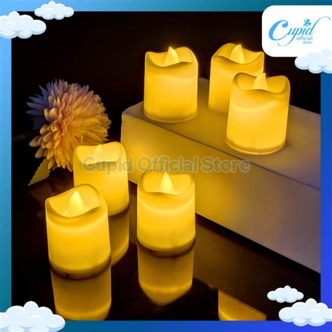 Jual 1 PCS LAMPU LILIN BATERAI 3CM LAMPU LILIN LED TEH LELEH CAHAYA LILIN ELEKTRONIK MELTED