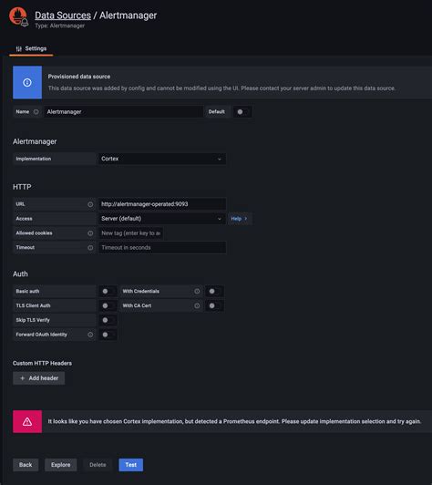 Adding Prometheus Alertmanager In Grafana Alerting Grafana Labs