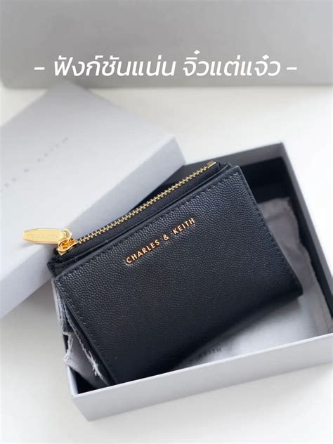 Unbox กระเป๋าตังค์ Charles And Keith ดำทองลูกคุณมากก💕 แกลเลอรีที่โพสต์โดย Im Papam Lemon8