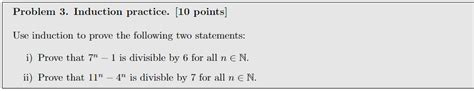 Solved Problem Induction Practice Points Use Chegg