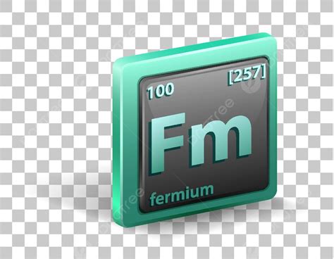 Representation Of Fermium Element Atomic Number Atomic Mass And Chemical Symbol Vector Cartoon
