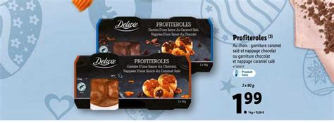 Promo Profiteroles Deluxe Chez Lidl Icatalogue Fr