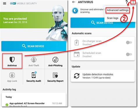 Temporarily Disable Or Re Enable Real Time Protection In ESET Mobile Security For Android