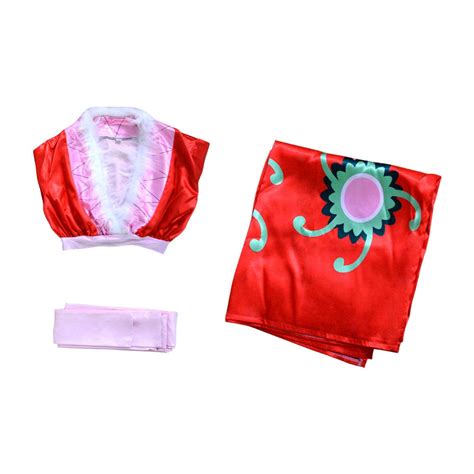Boa Hancock Cosplay Costume Anime One Piece Outfit Empire Red Kimono D