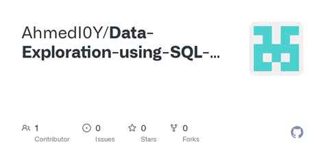 Github Ahmedi0ydata Exploration Using Sql Server