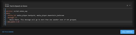 Script For Sonos Speakers To Do Text To Speech And Handle Typical