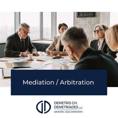 Mediation And Arbitration Clauses In Agreements Demetris Ch