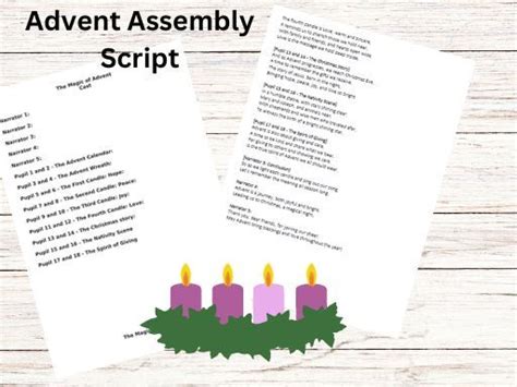 The Magic Of Advent Assembly Script Teaching Resources