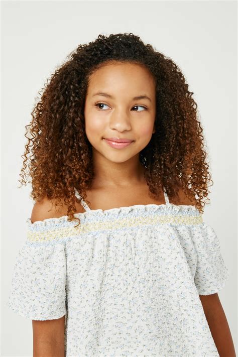 Girls Floral Printed Top Cute Girls Clothes Hayden Girls