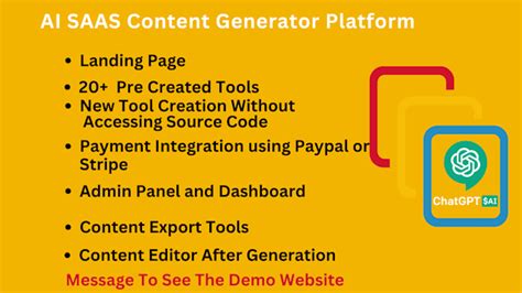 Build Saas Ai Content Generator Platform By Yishakabrham297 Fiverr