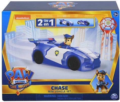 Paw Patrol Chase Mini Movie Vehicle Set 2 In 1 Car And Motorcycle Plus