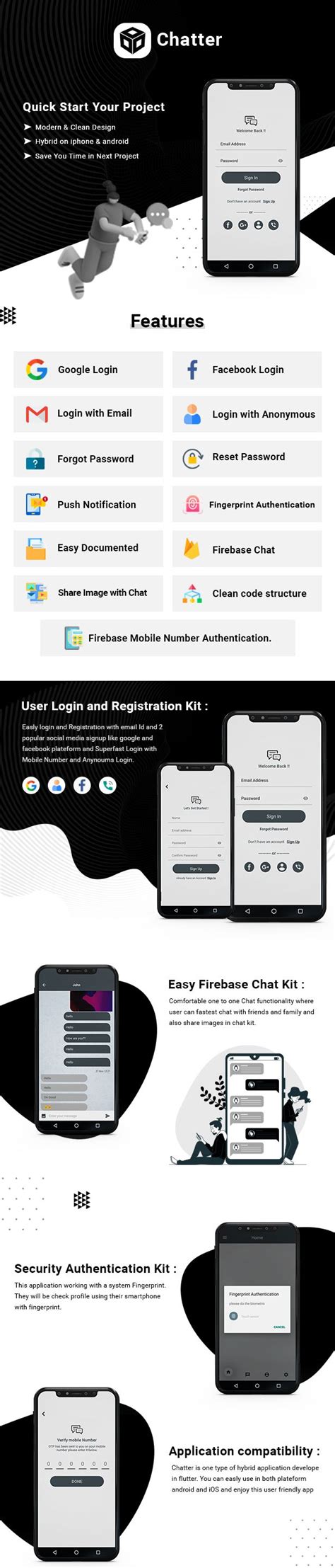 Flutter Firebase Chat Authentication Social Media Code Market