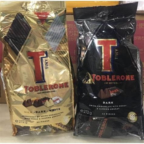Toblerone Tiny Mix Chocolate ช็อกโกแลตท็อปเบอโรน มี2รส ขนาด 272กรัม Shopee Thailand
