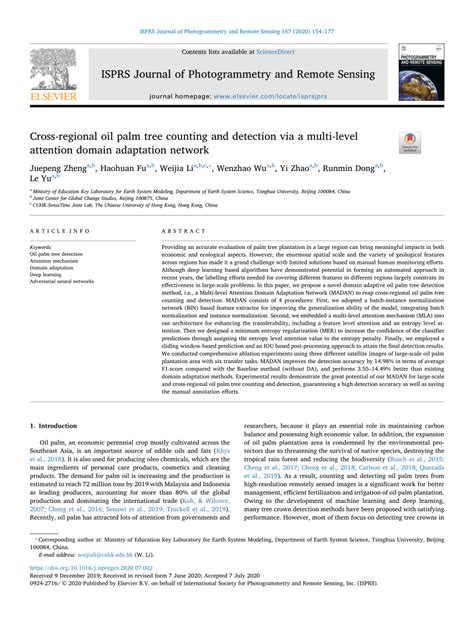 Pdf Cross Regional Oil Palm Tree Counting And Detection Via A Multi