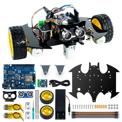 Lafvin 2wd Robot Chassis Kit For Arduino Dc Motor Wheel Base Set Smart