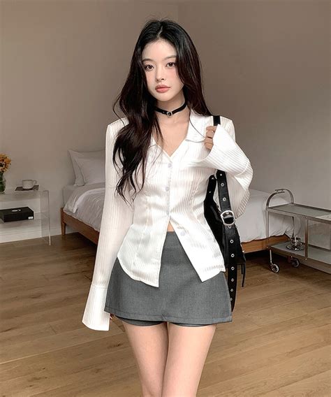 클래식블랑 타이set💗실키고퀄 아를 타이 세트 브이넥 실키 봄 가을 셔츠 블라우스 하객룩 출근룩 데이트룩 클래식블랑