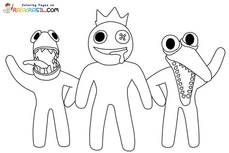 Coloriage Rainbow Friends à Imprimer