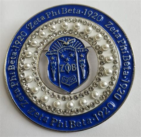 Zeta Phi Beta Pin Brooch Etsy