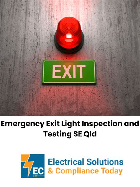 Emergency Exit Light Installation In Qld ENC Solutions Today