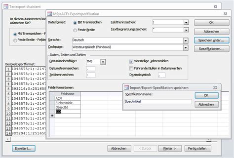 Vba Textexport Unter Access 2007 Und Jünger Access Im Unternehmen