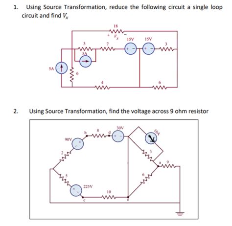 Solved 1 Using Source Transformation Reduce The Following