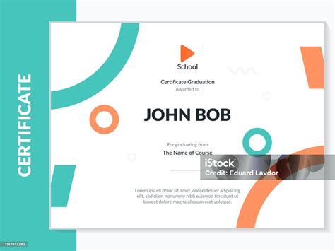 감사 템플릿 디자인의 인증서입니다 교육 졸업 또는 과정 완료에 대 한 우아한 비즈니스 졸업장 레이아웃 인증서 템플릿입니다 보너스 디플로마 디자인 빈 상에 대한 스톡 벡터