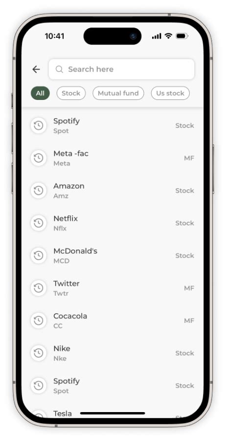 stock and mutual fund investment app template in react native smart
