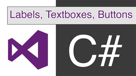 Visual Studio C Labels Textboxes And Buttons YouTube