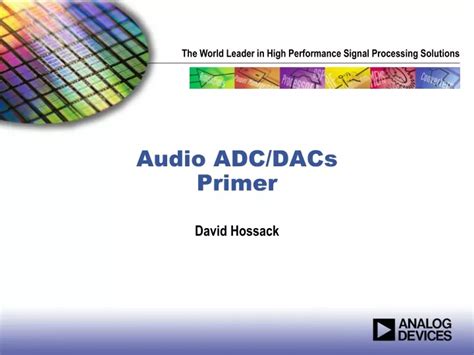 PPT Audio ADC DACs Primer By David Hossack PowerPoint Presentation