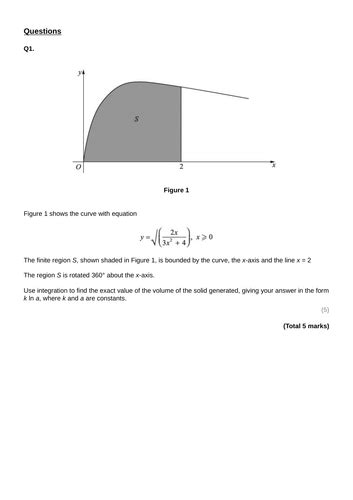 Further Maths Edexcel A Level Questions By Topic Teaching Resources