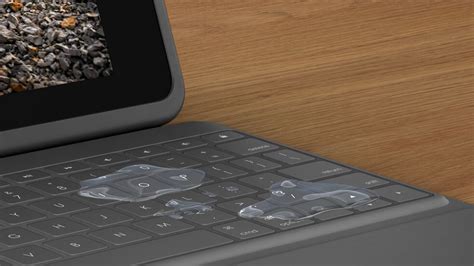 Logitech Rugged Folio Durable Ipad Case With Spill Proof Keyboard