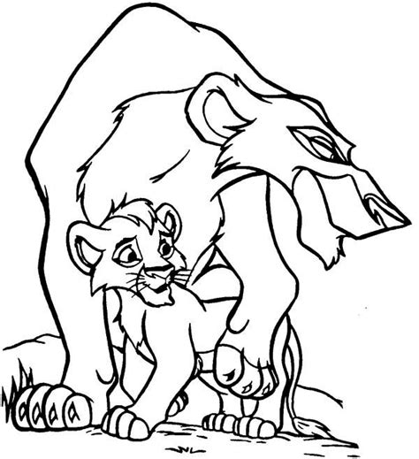 Scar Lion King Coloring Pages Lucianilbenton