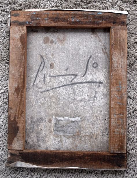 Pablo Picasso Paint Signed Pablo Picasso Oil On Canvas Signed Pablo