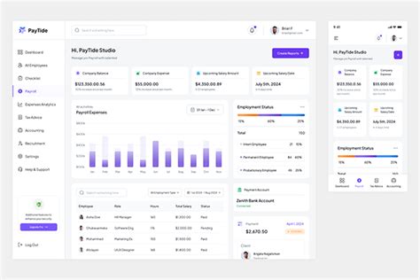 Payroll Management Dashboard UI Design Behance Payroll Management Dashboard UI Design Behance