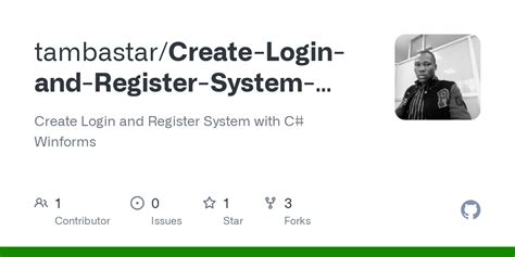 Github Tambastarcreate Login And Register System With C Winforms Create Login And Register